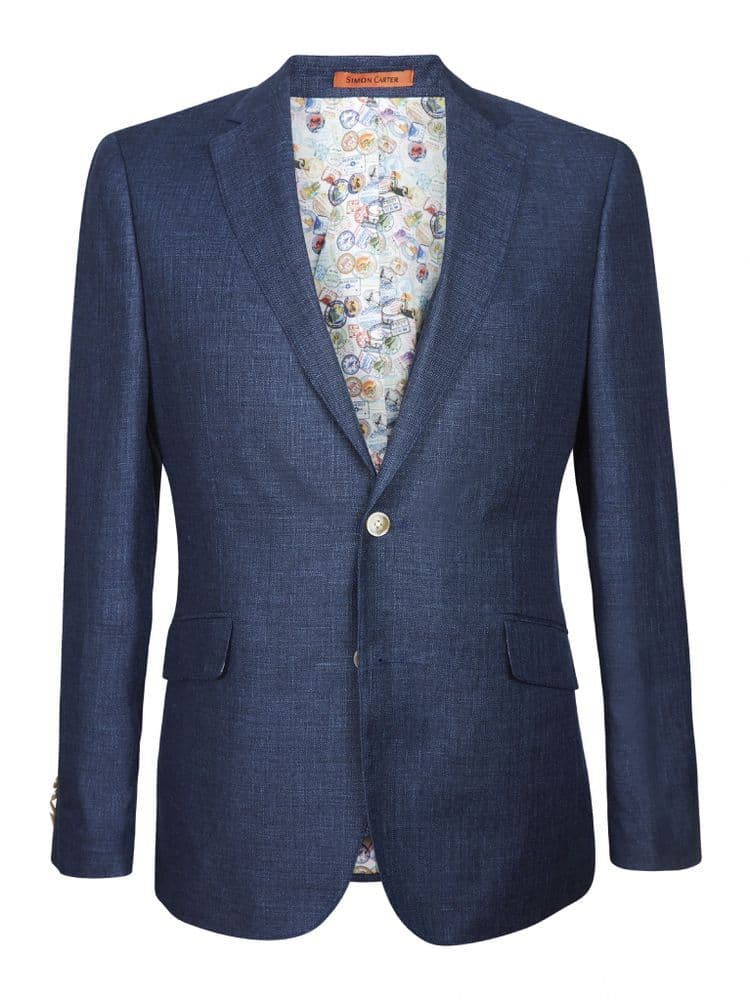 Indigo Linen Wool Jacket