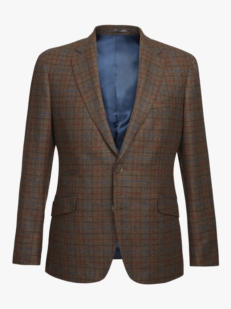 Khaki Mix Check Jacket