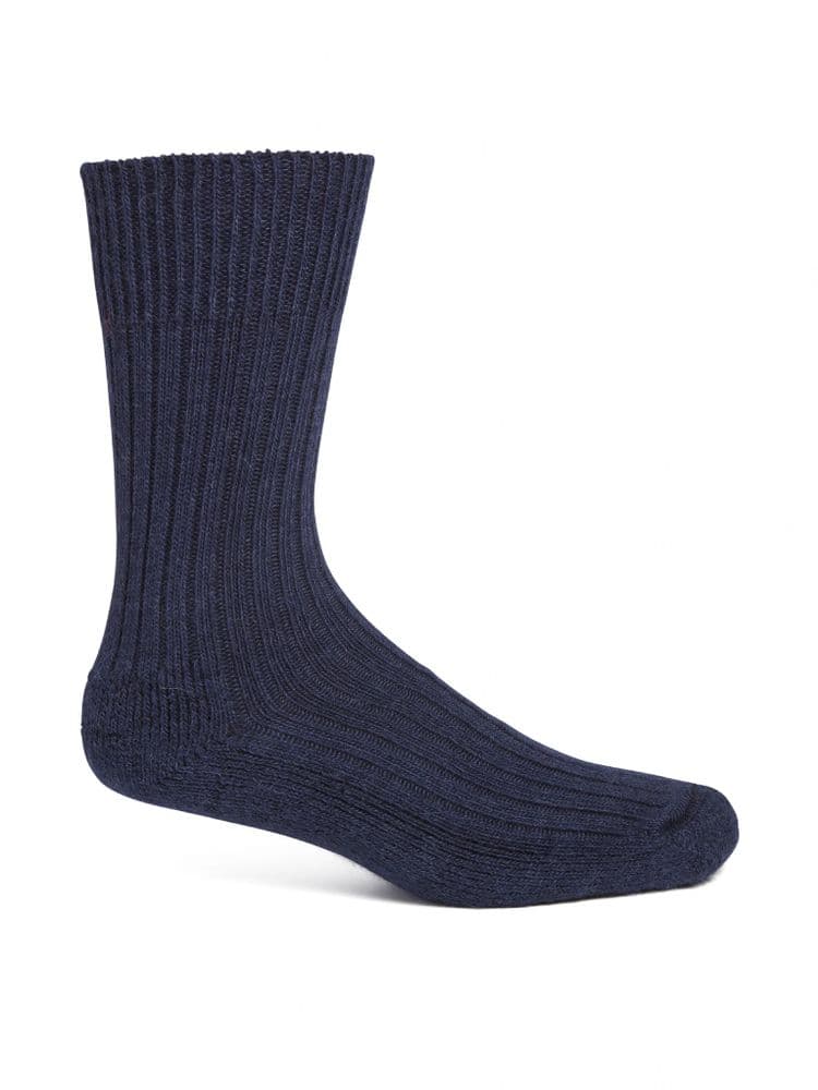 Made in England Alpaca Walking Socks Navy