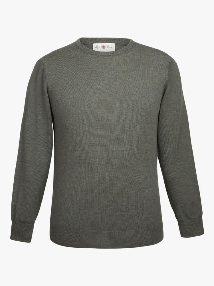 Merino Crew Neck Jumper Seaweed