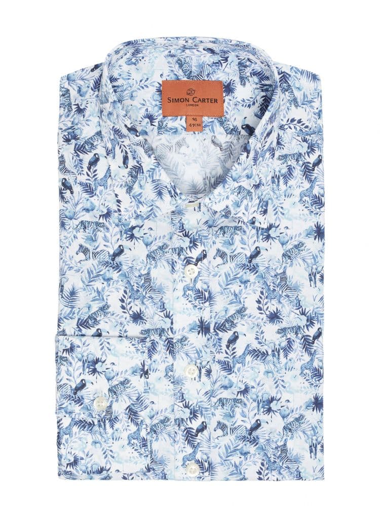 Simon Carter Blue Safari Shirt