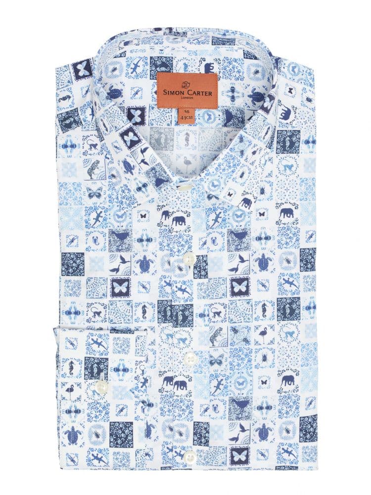 Simon Carter Insect Tiles Shirt