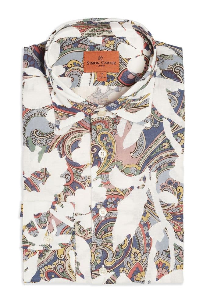 Simon Carter Paisley Stencil Shirt