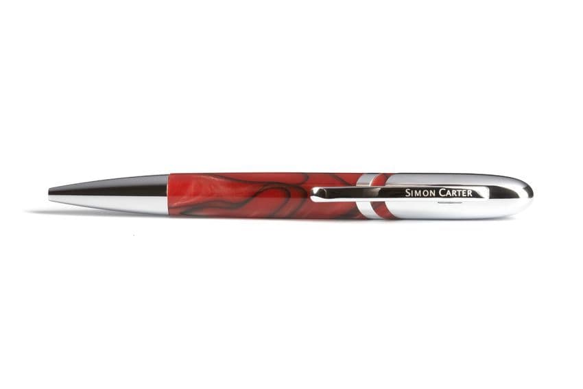 Simon Carter Red Aurelia Pen