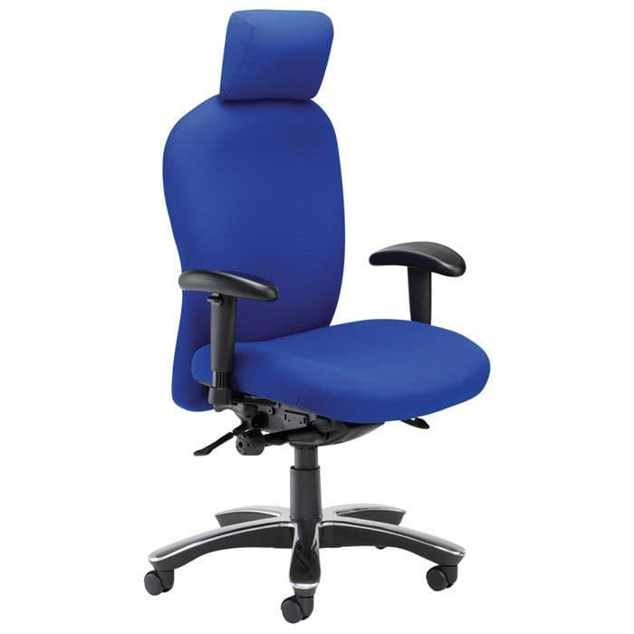 24 Hour High Back Operator Chair | durable task chair | long use swivel ...
