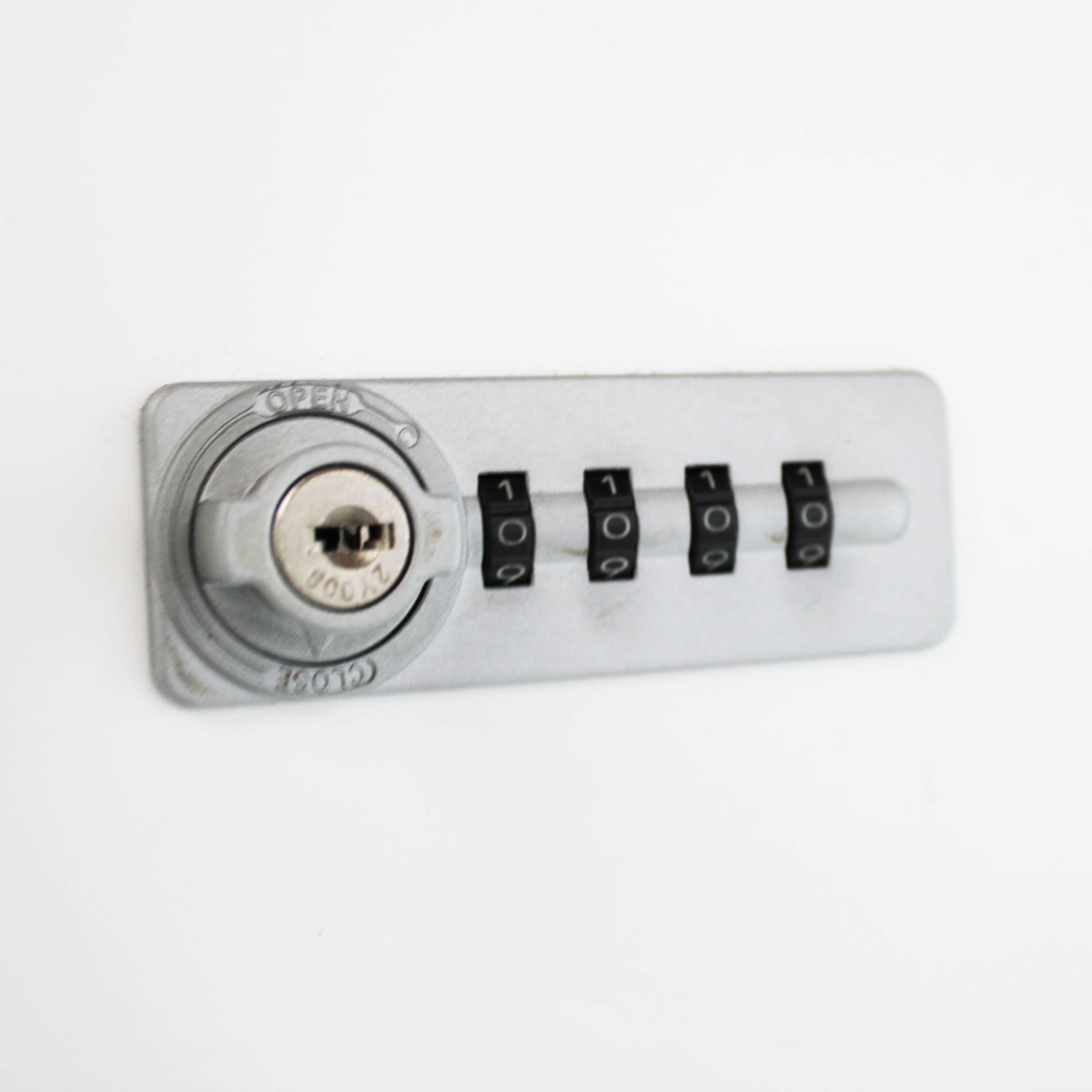 6 Door Locker with 2 pull out drawers and Combination Locks | White ...