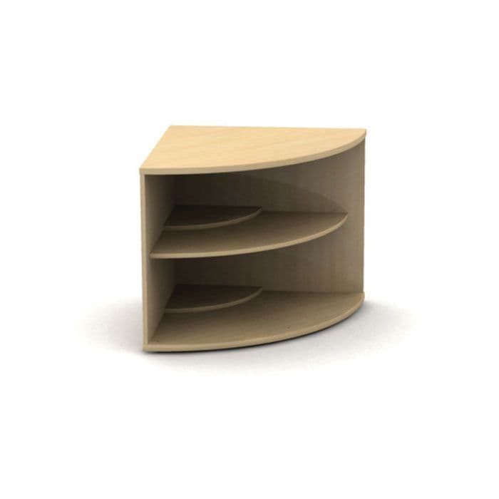 90 Degree Open Storage Unit | curved bookcase | office corner unit