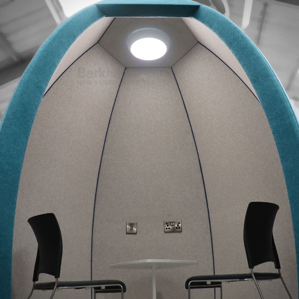 AgilePOD Acoustic Office Pod Light Blue| Light Blue Acoustic Office Pod ...