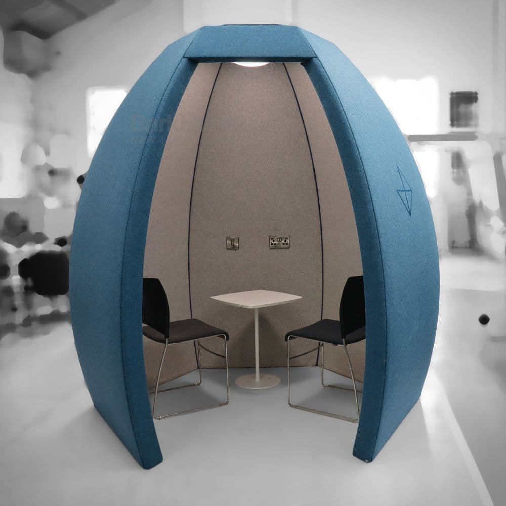 AgilePOD Acoustic Office Pod Light Blue| Light Blue Acoustic Office Pod ...