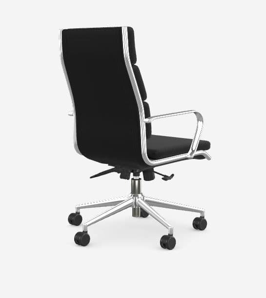 Alba Meeting Chair | Eames Styled Conference Chair in Bonded Black ...