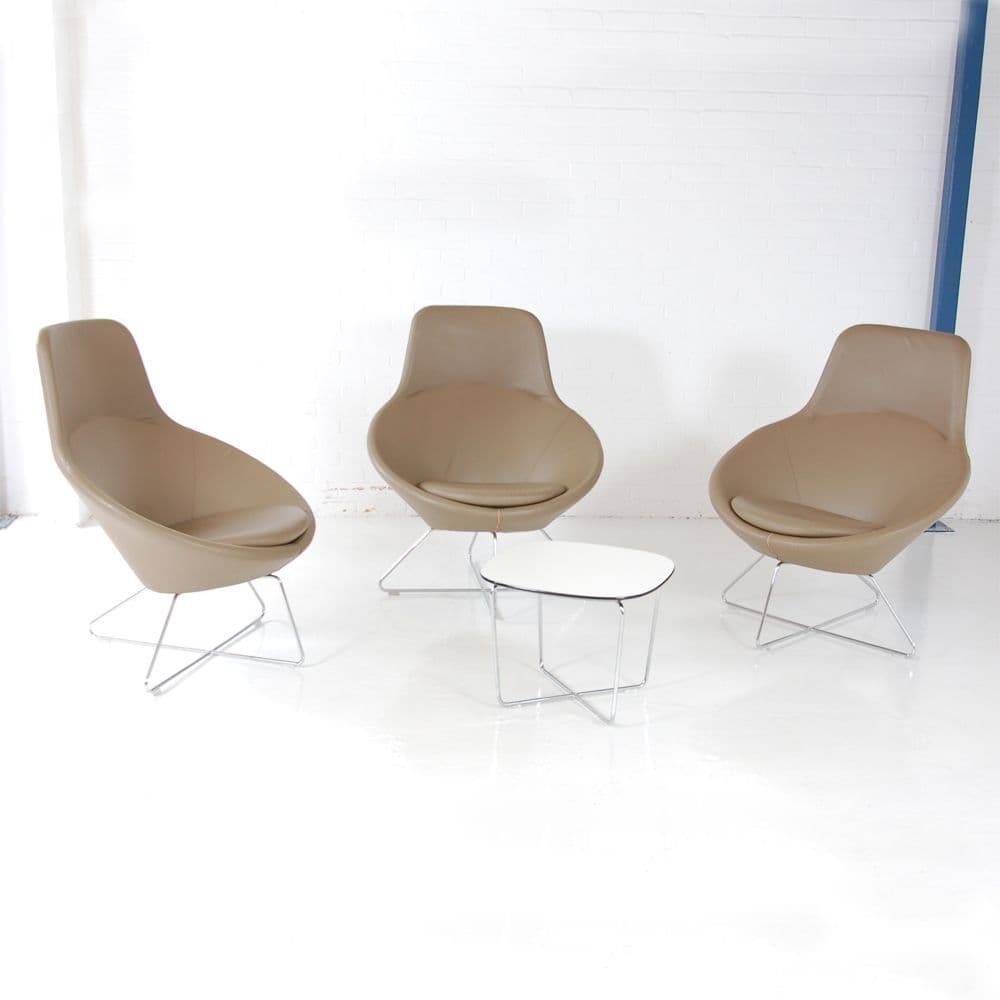 Allermuir Conic A632 | Leather Tub Chair | Luxury Soft Seating