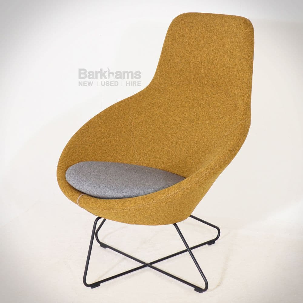 Allermuir Conic Open Lounge Chair - Yellow/Red| Conic Open Lounge Chair ...
