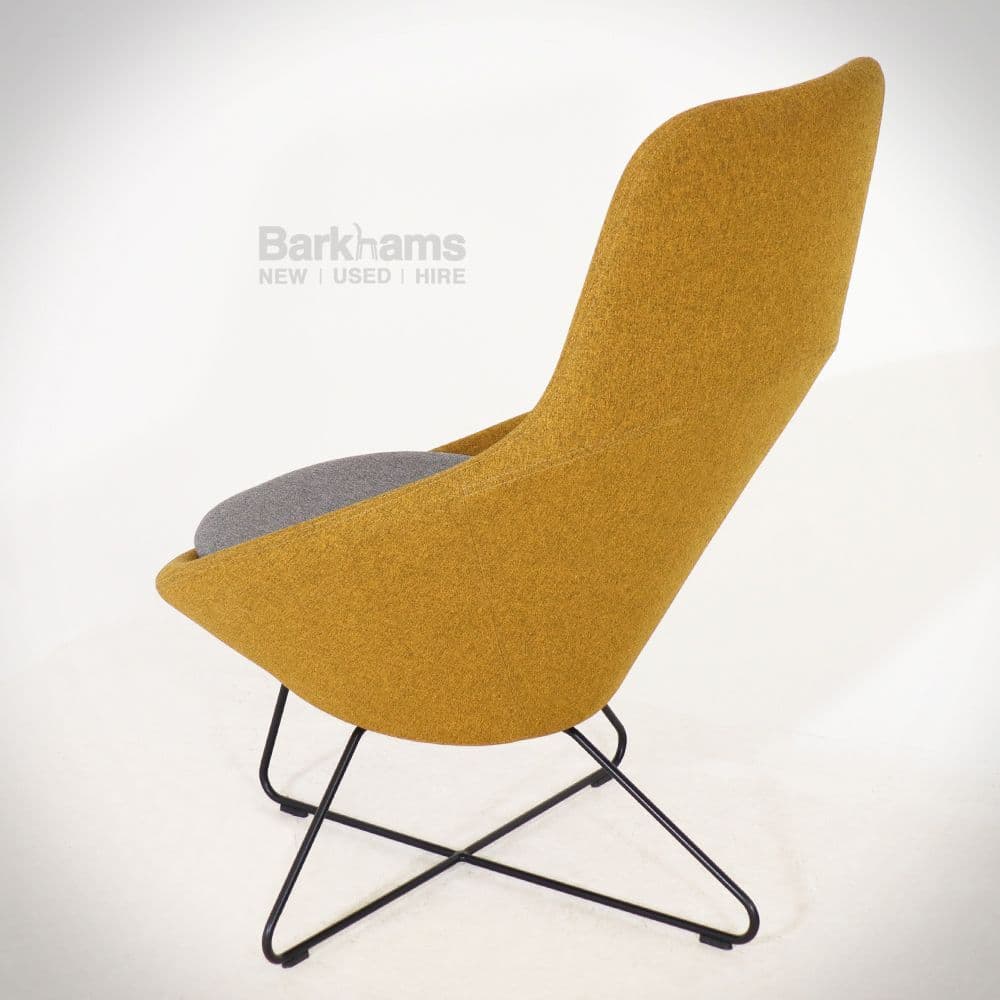 Allermuir Conic Open Lounge Chair - Yellow/Red| Conic Open Lounge Chair ...