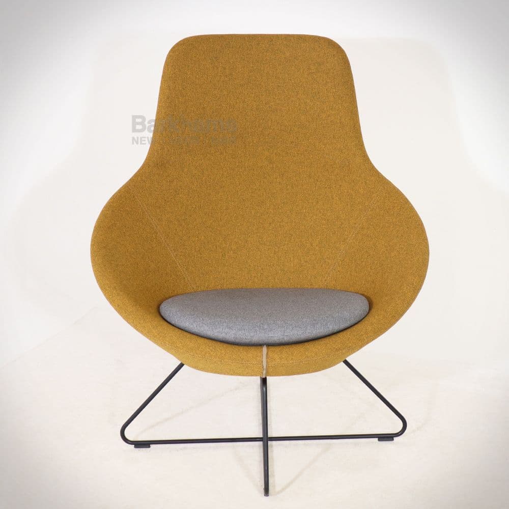 Allermuir Conic Open Lounge Chair - Yellow/Red| Conic Open Lounge Chair ...