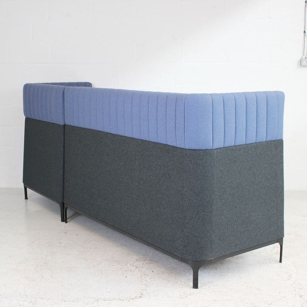 Allermuir Haven Sofa with Headrest (Two-Tone Grey) | high back sofa ...