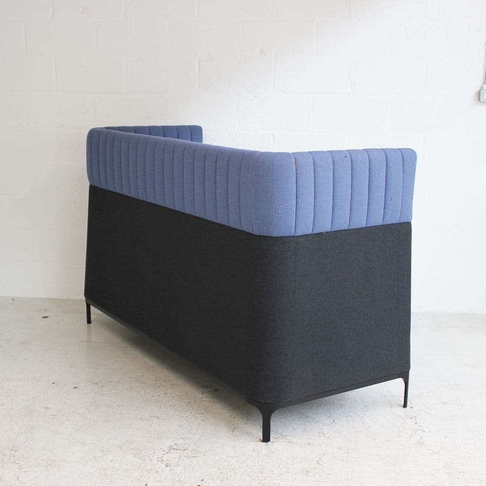 Allermuir Haven Sofa with Headrest (grey and blue) | high back sofa ...