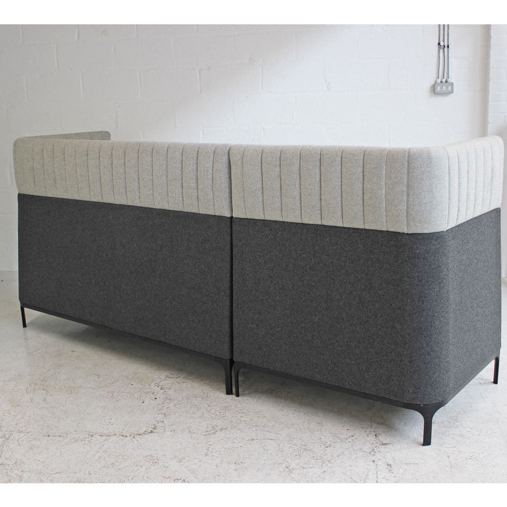 Allermuir Haven Sofa with Headrest (Two-Tone Grey) | high back sofa ...