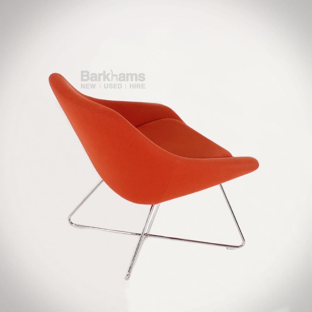 Allermuir Open Lounge Chair in Red| Open Lounger Allermuir Chair| Red ...
