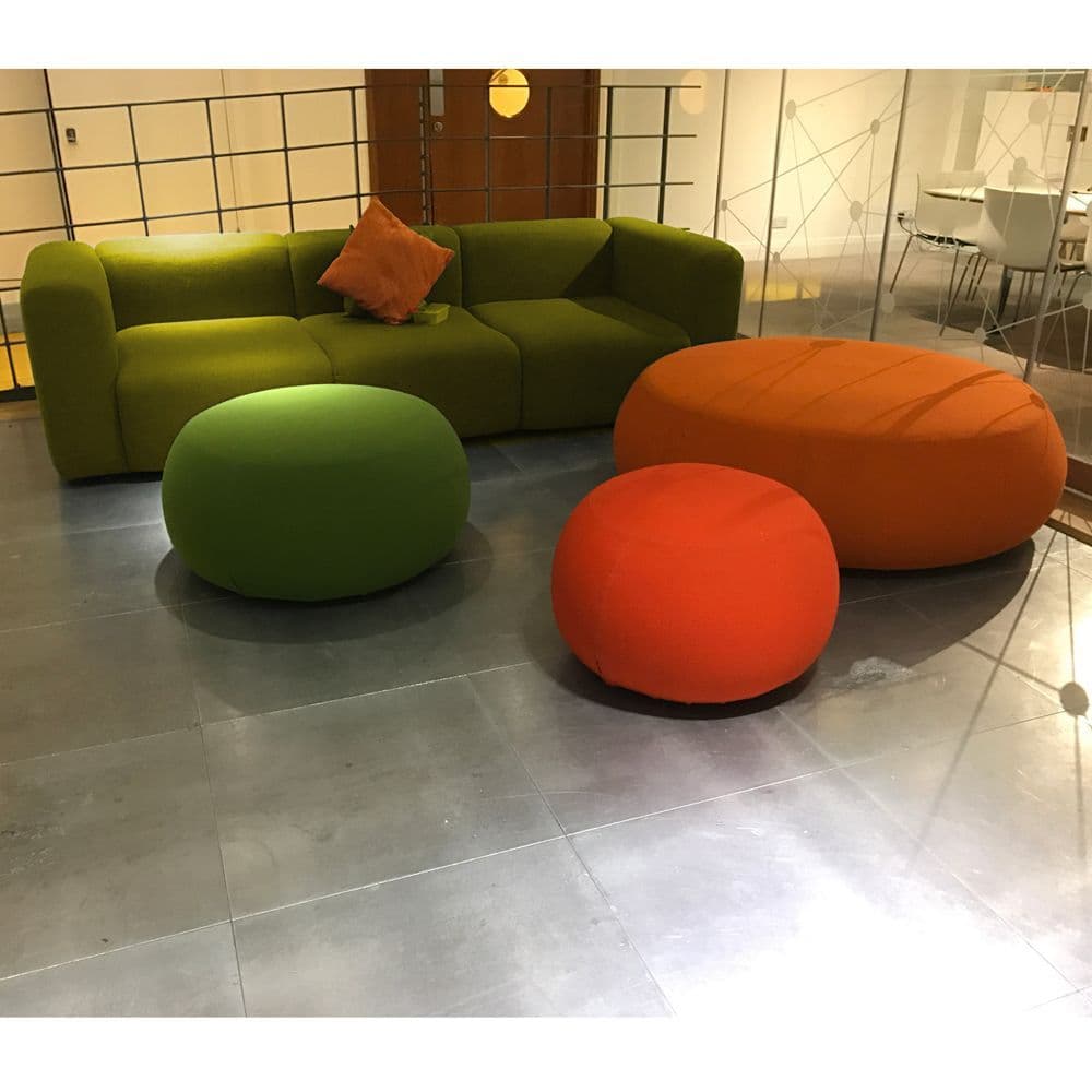 Arper PIX Collection (all 3 items) | upholstered pouf | colourful ottoman