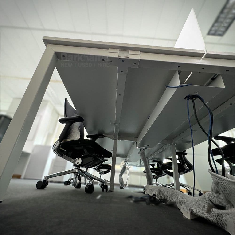 Assmann TriAss Bench Desk | Used Assmann Bench Desk | Used White Office ...