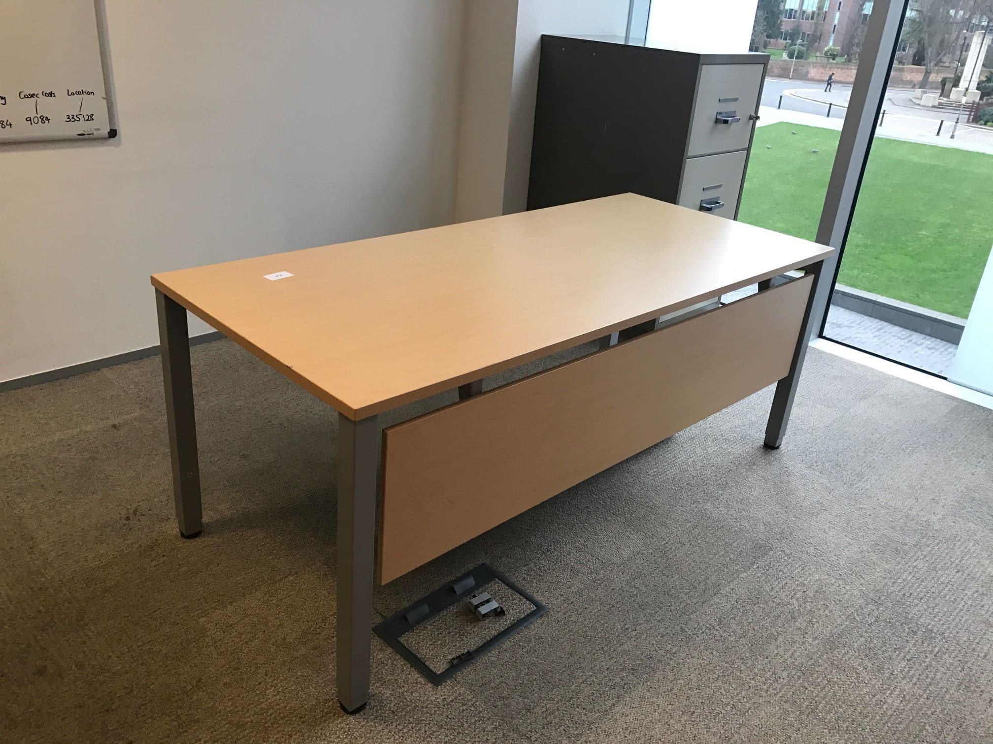 Bene Frame_S with Bene K2 Caddy | L shaped desk | desk with storage