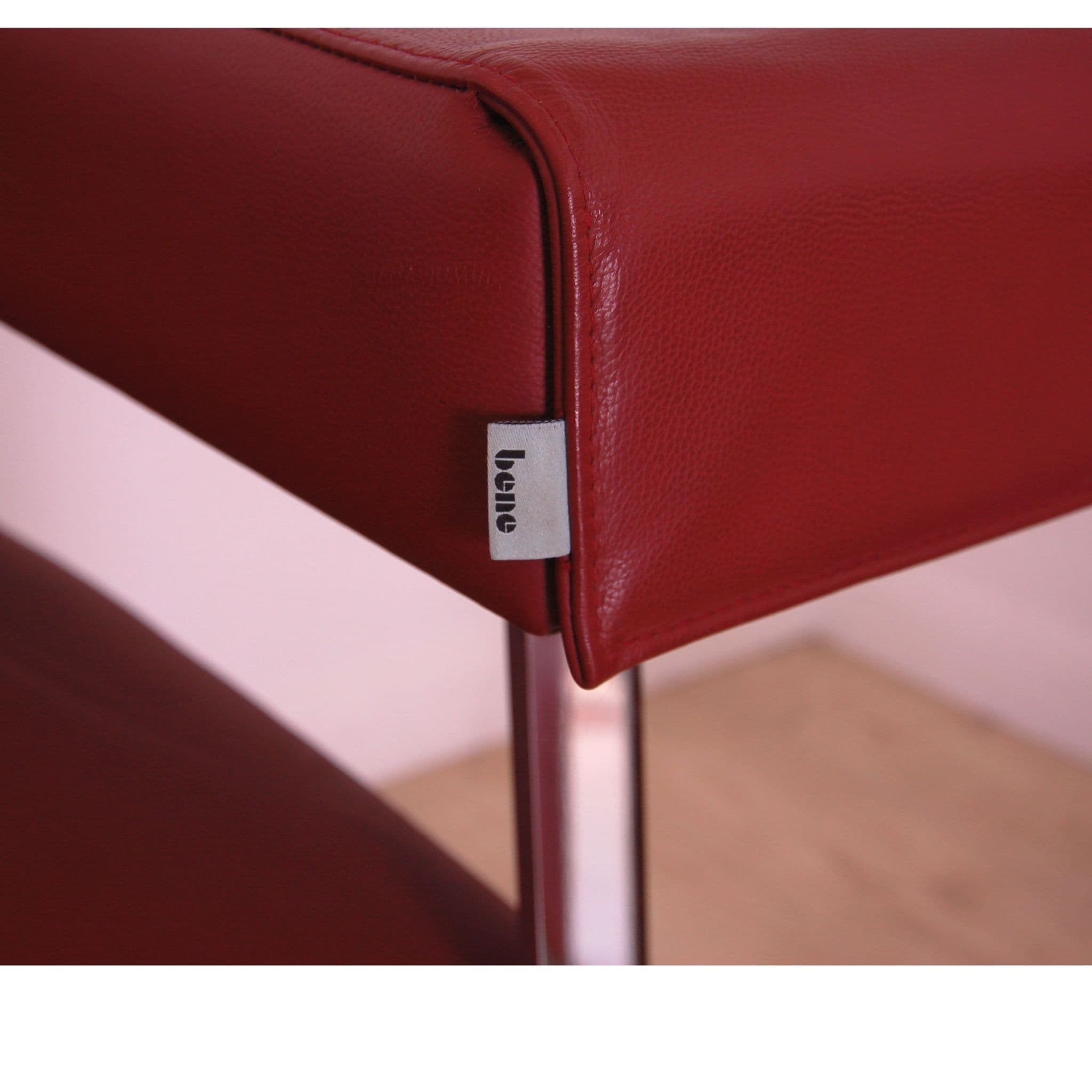 Bene Red Reception Seating | real leather reception chairs | red ...