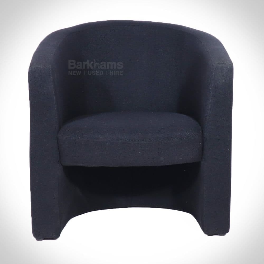 Black Fabric Tub Chair| Fabric Tub Chair| Tub Chair Upholstered in ...