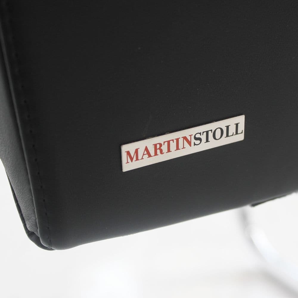 Black leather cantilever chair | Martin Stoll Chair | Black Meeting ...