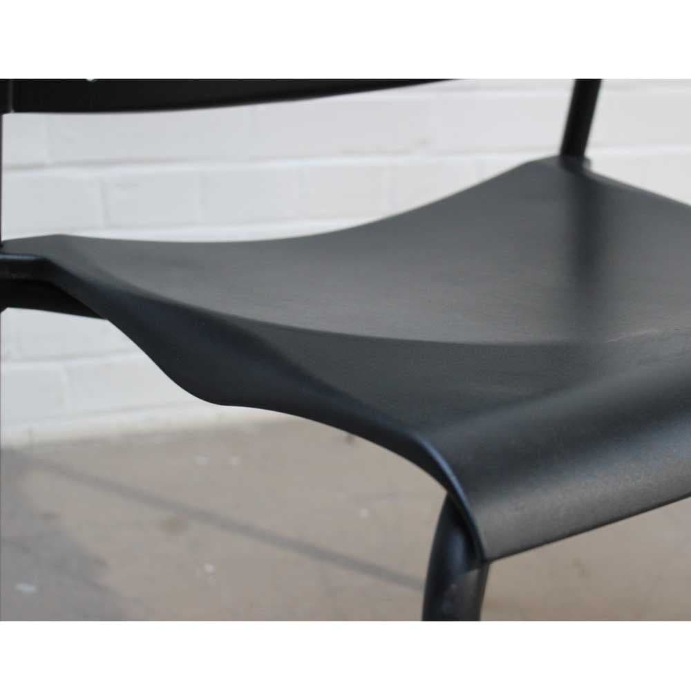 Black Plastic Stacking Chair | Black Meeting Chair | Stacker Chair