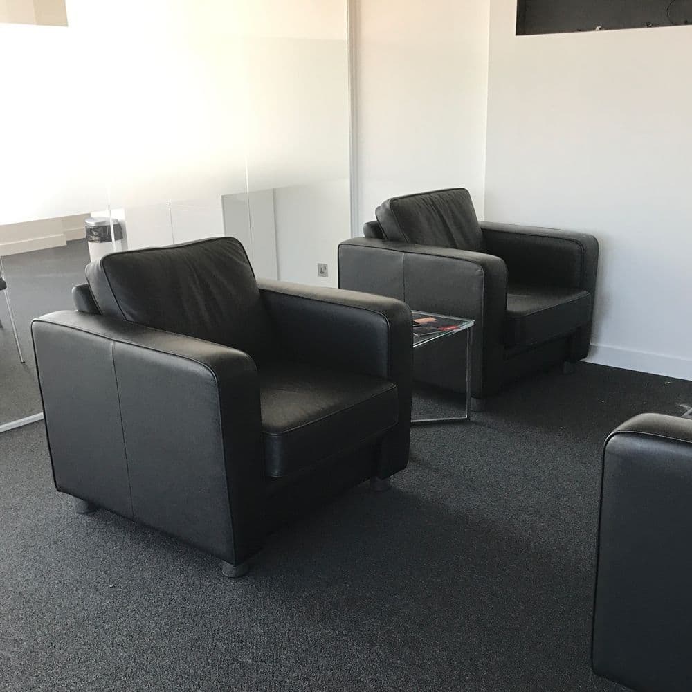 Boss Design Boxer Armchair | leather armchair | black sofa chair