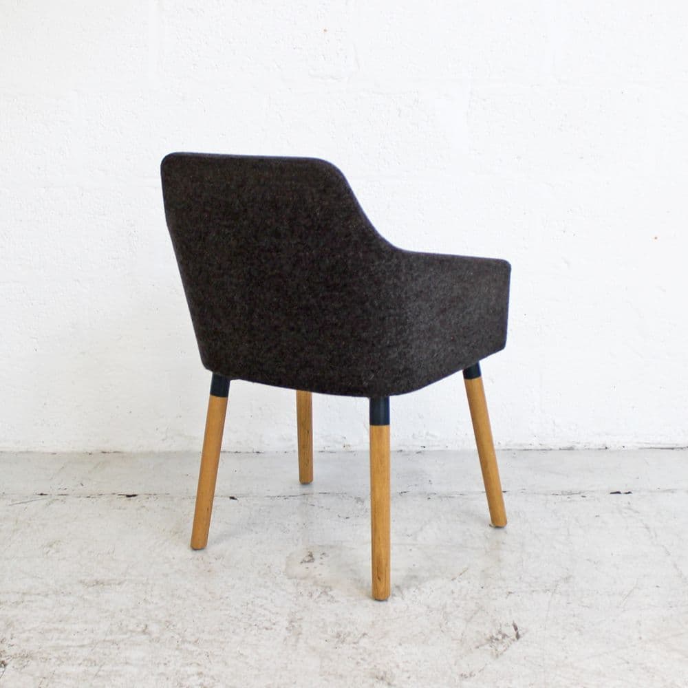 Boss Design Toto Chair | Grey and Pink Chair | Chair on Wooden Legs