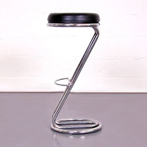 Canteen Poser Table and Four Faux Leather Stools | high table and bar ...