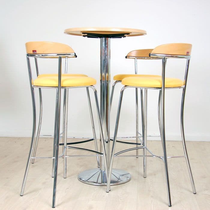 Canteen Table and Chairs Set | black cantilever chair | black chair ...