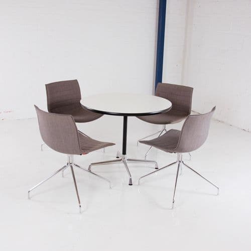 Charles Eames Meeting Table by Vitra 900mm Diameter | round white table ...