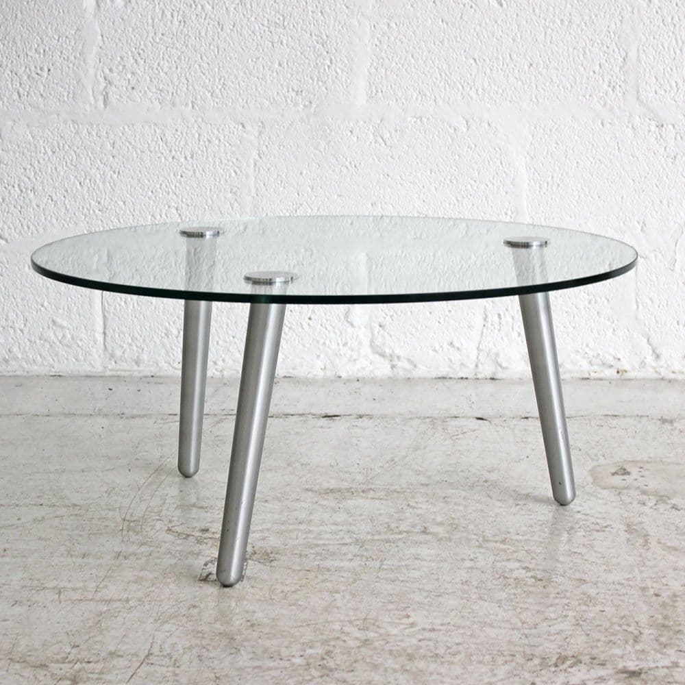 Circular Glass Coffee Table | small glass table | round glass table