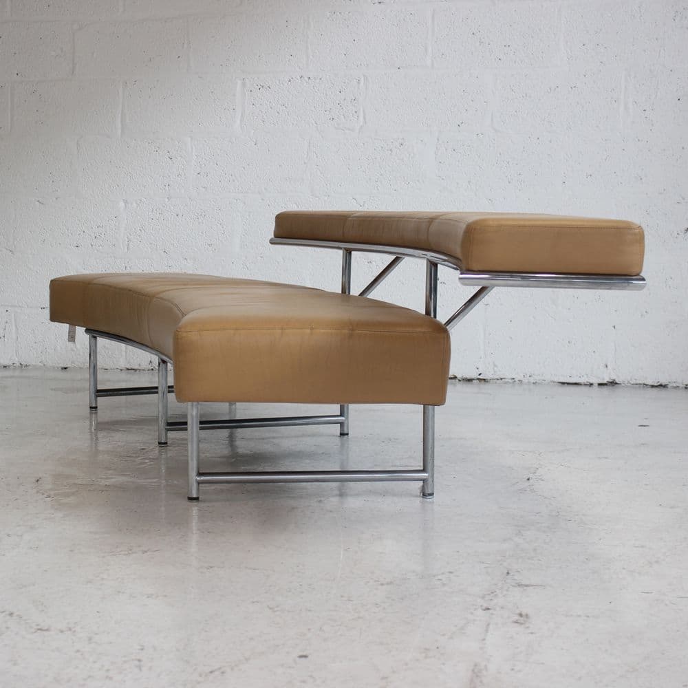 ClassiCon – Monte Carlo | brown leather bench | two tier bench