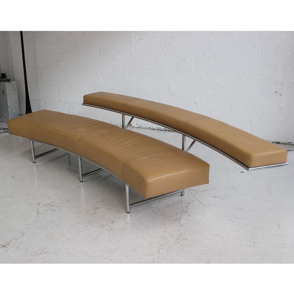 ClassiCon – Monte Carlo | brown leather bench | two tier bench