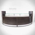 Curved Module Reception Desk with Glass Top| Reception Desk with Module ...