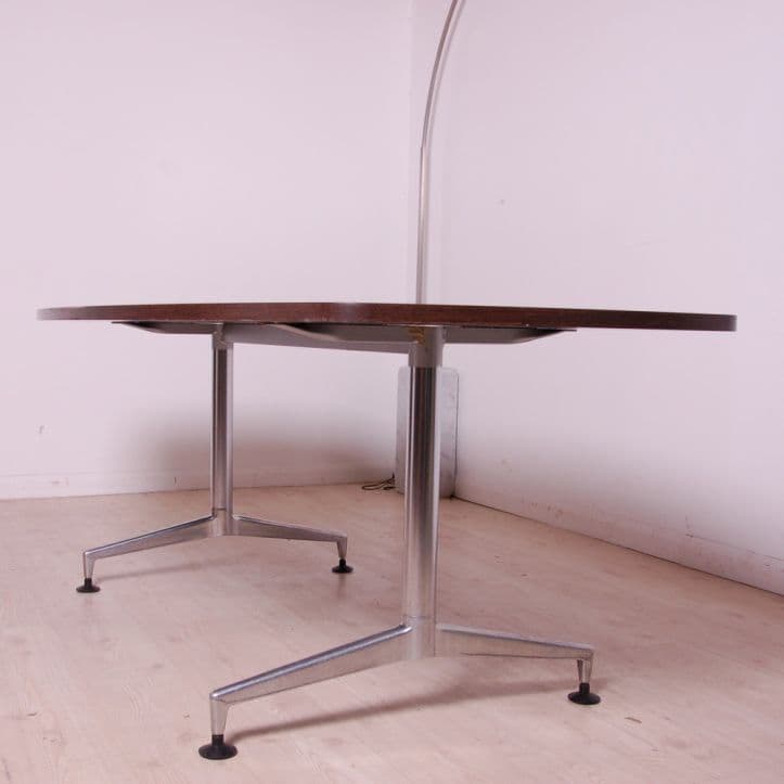 Dark Walnut Boardroom Table | barrel shape table for office | Eames ...