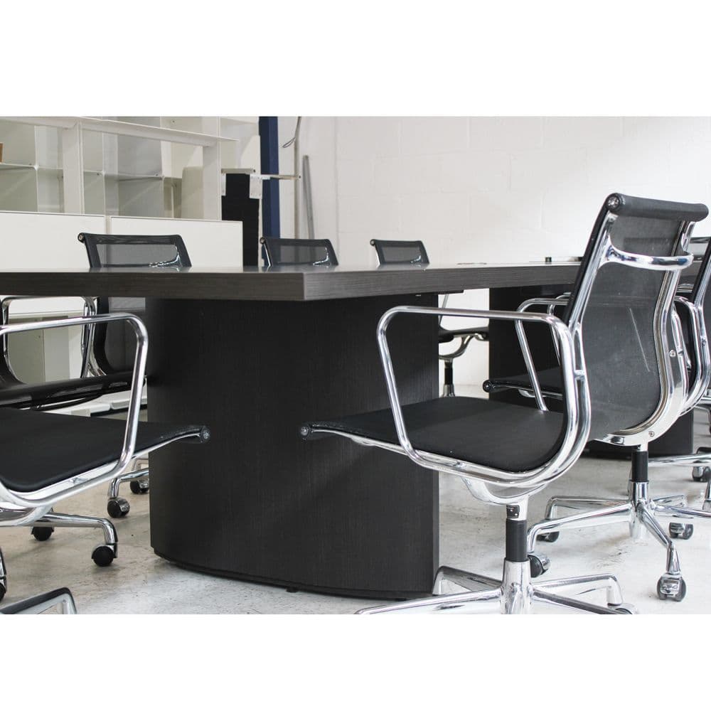 Dark Walnut Boardroom Table with Credenza | Meeting Room Suite ...