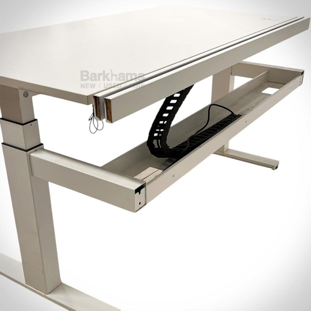 DAS Trading Sit/Stand Desk | Used DAS Trading Desk Sit Stand ...