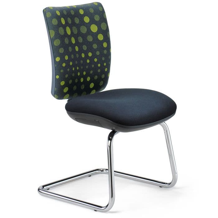 Deep Cushioned Meeting Chair with Fixed Arms | cantilever meeting chair ...