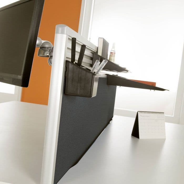 Desk Mounted Screens With Option For Tool Rail | desk divider | desk ...