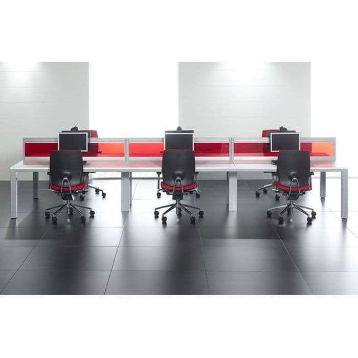 Desk Straight/Wave Screens in Fabric or Acrylic | desk divider | pin ...