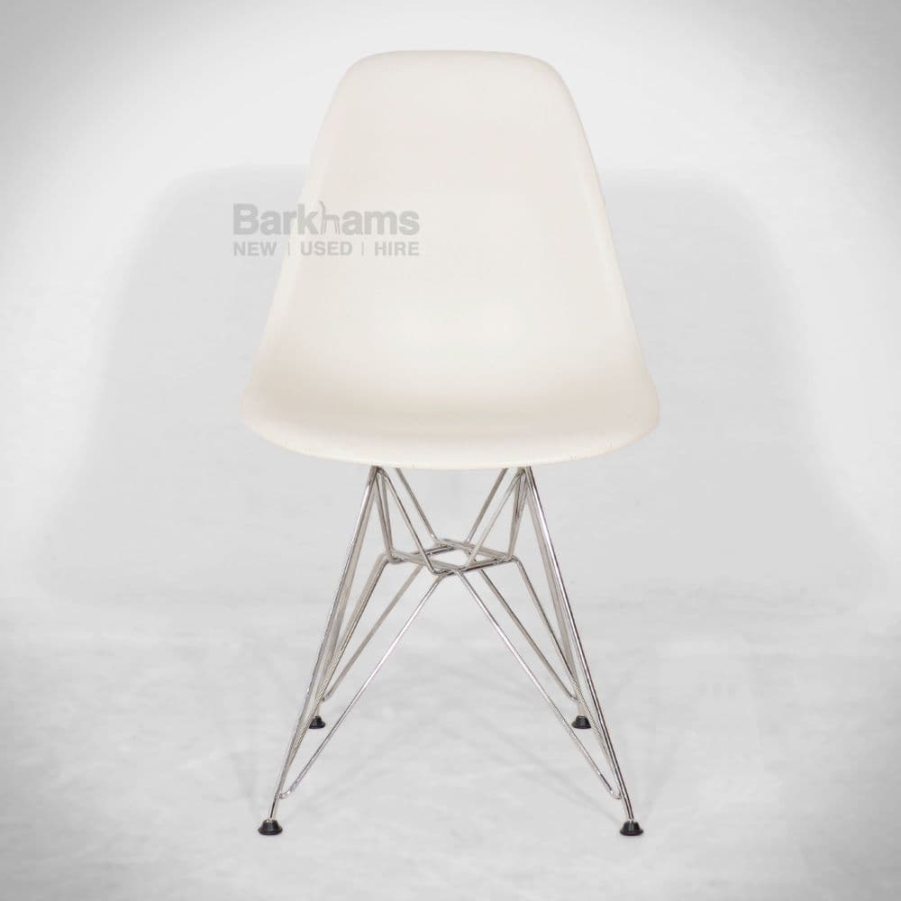 Origonal Vitra DSR Chair with Formed Steel Framed Legs in White| White ...