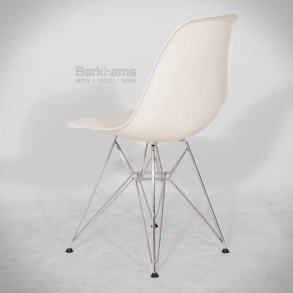 Origonal Vitra DSR Chair with Formed Steel Framed Legs in White| White ...