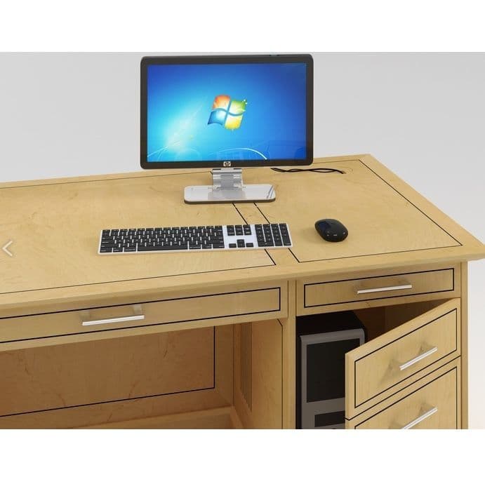 Executive Panel Ended Desk | directors desk | wooden managers desk