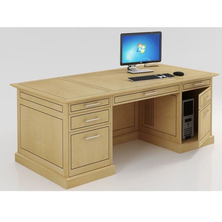 Executive Panel Ended Desk | directors desk | wooden managers desk
