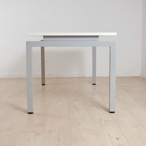 Flex | New Silver Free Standing Desk | rectangular office desk | silver ...