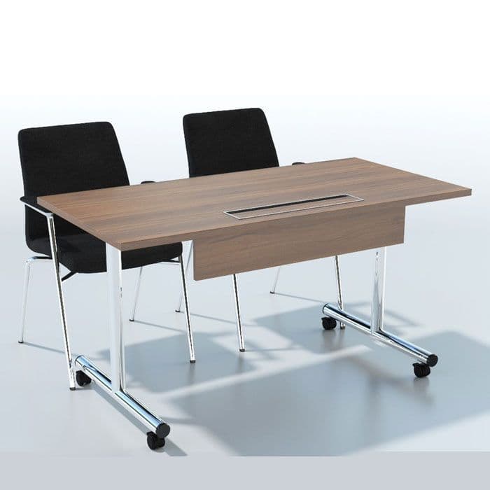 Flip top tables with options for Modesty Panel